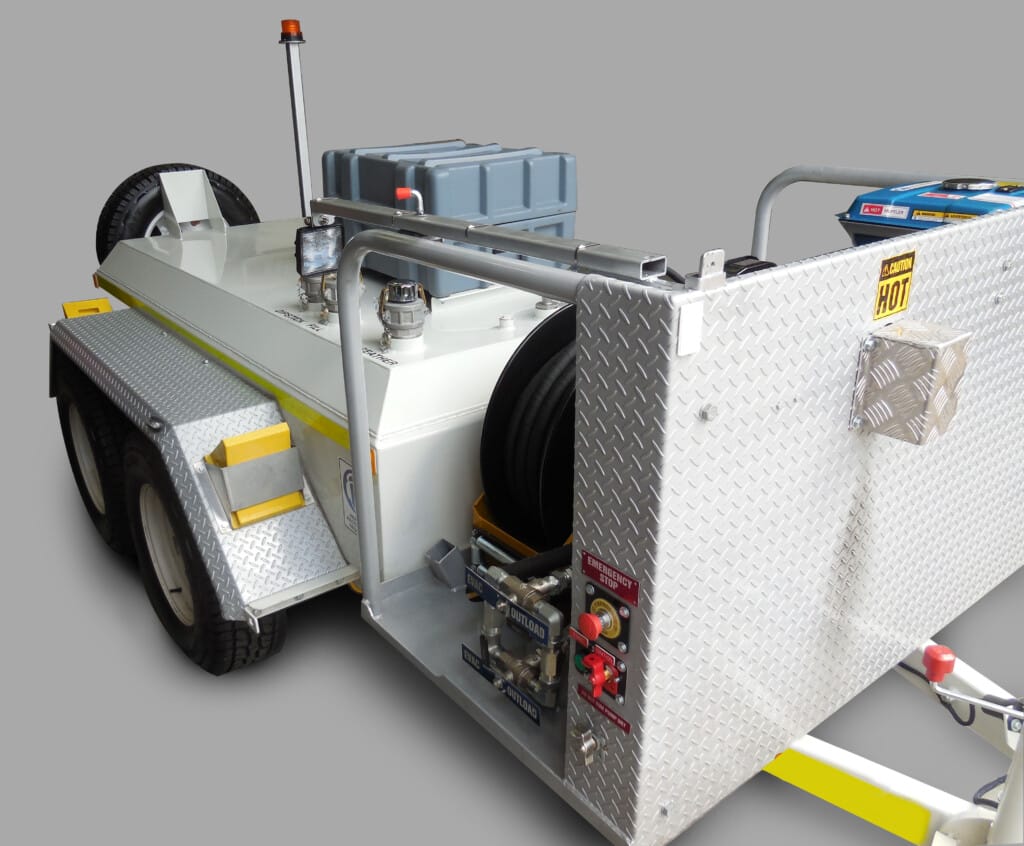 Self-Bunded Waste Oil Trailer and Dispensing System - Fuelfix