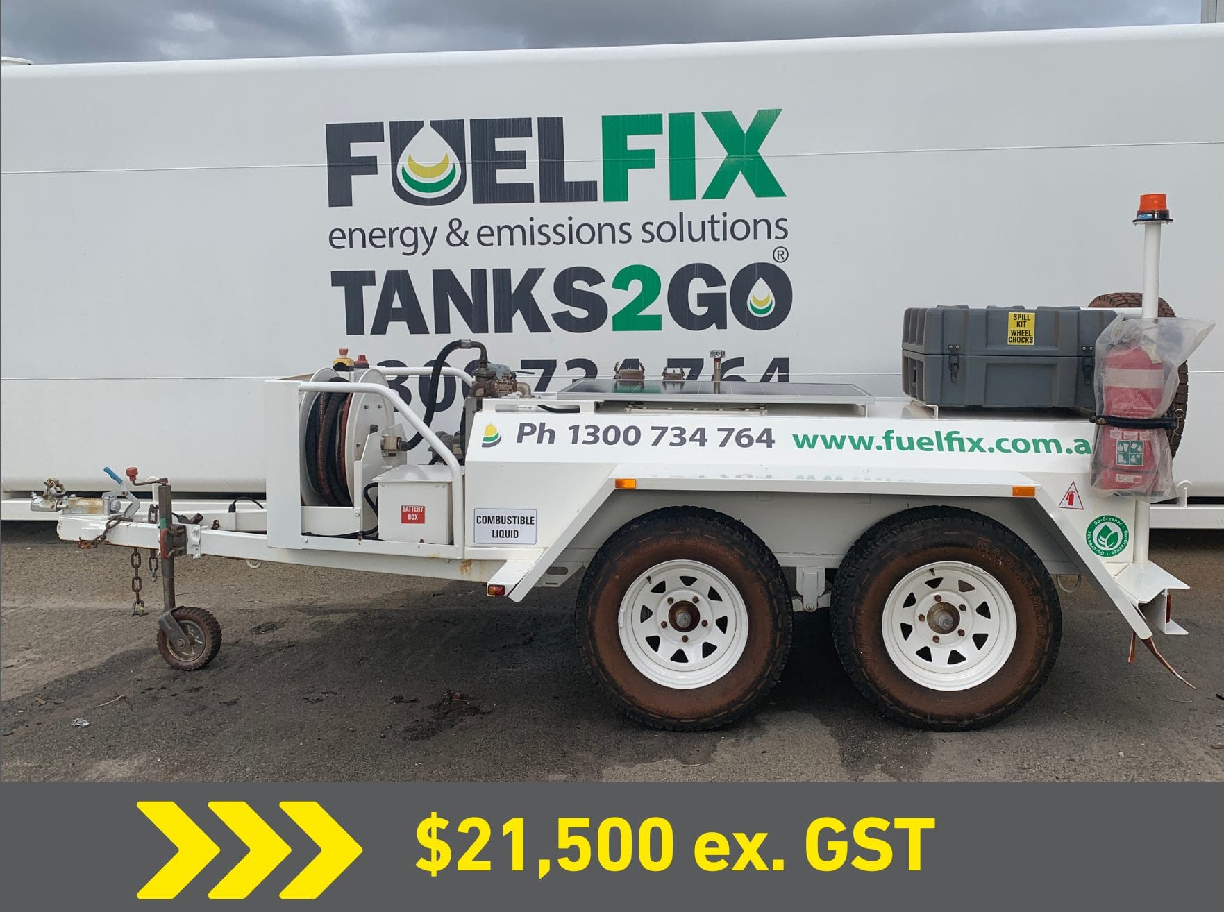 1200L used Fuel Trailer for sale at $21,500